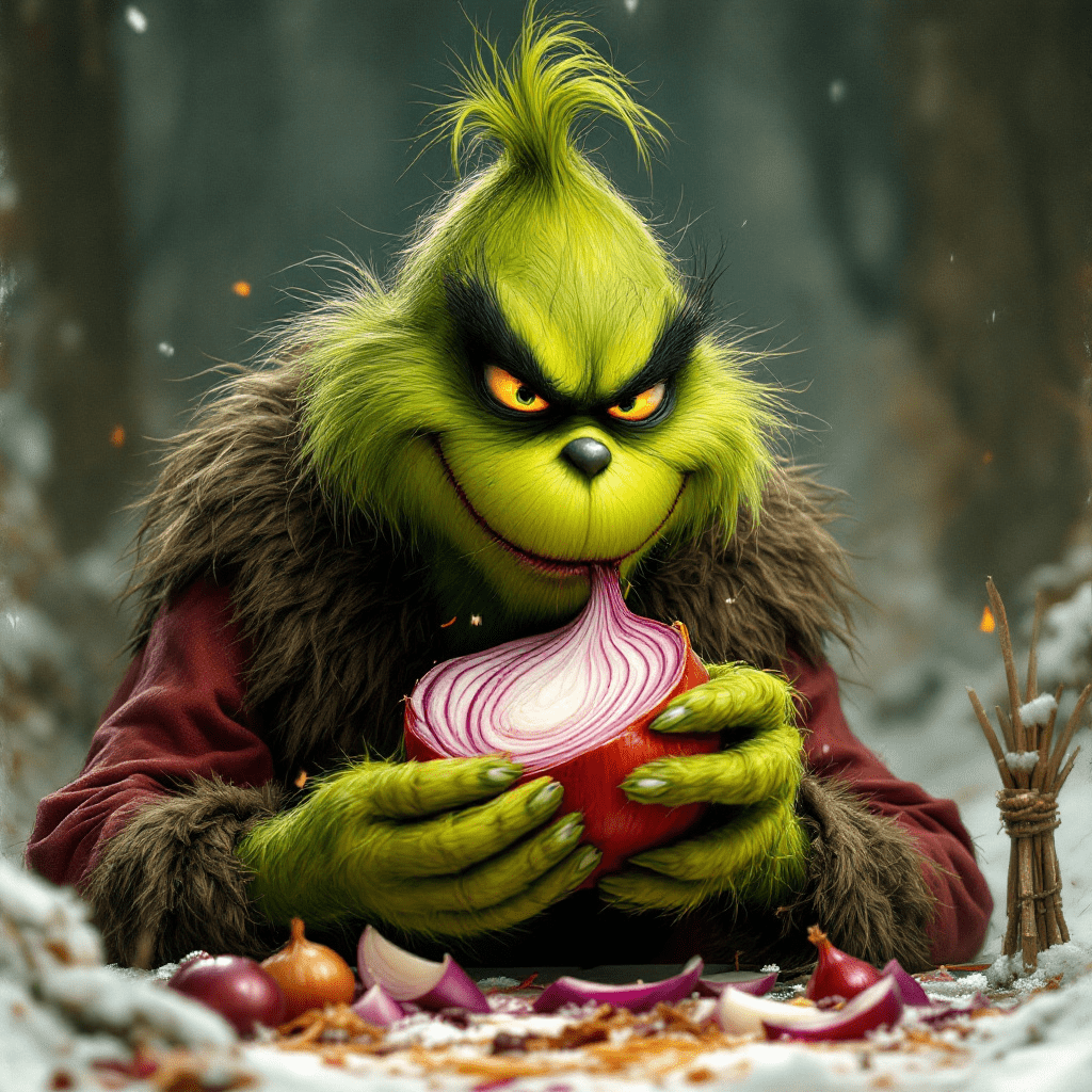 The Grinch eating an onion – Spring AI Studio